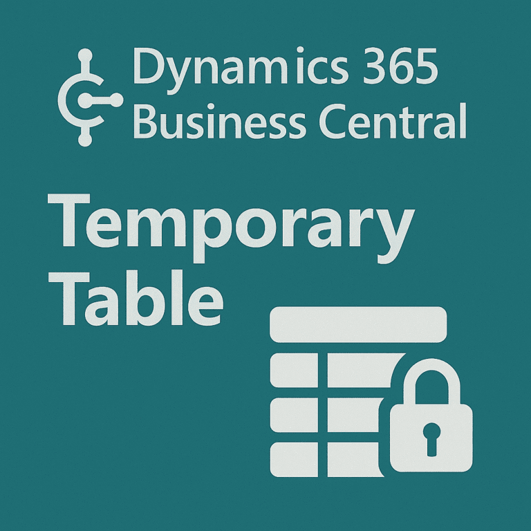 Dynamics 365 Business Central: Temporary Table - Relgya Technologies