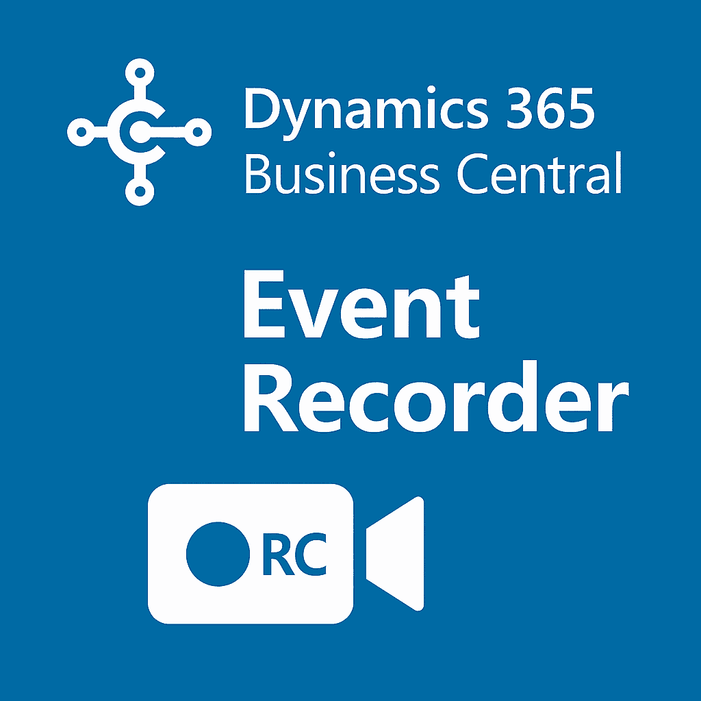 Dynamics 365 Business Central : Event Recorder - Relgya Technologies